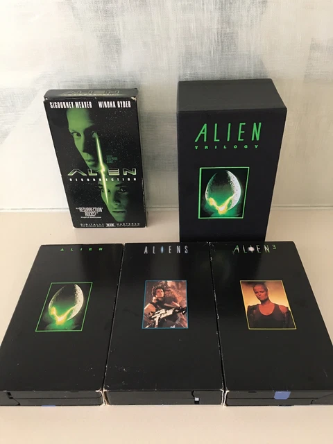 ALIEN TRILOGY (ALIEN, Aliens, Alien 3, Alien Resurrection) VHS Tapes ...