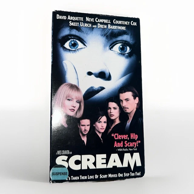 SCREAM WES CRAVEN Drew Barrymore Courteney Cox David Arquette VHS 1996 ...