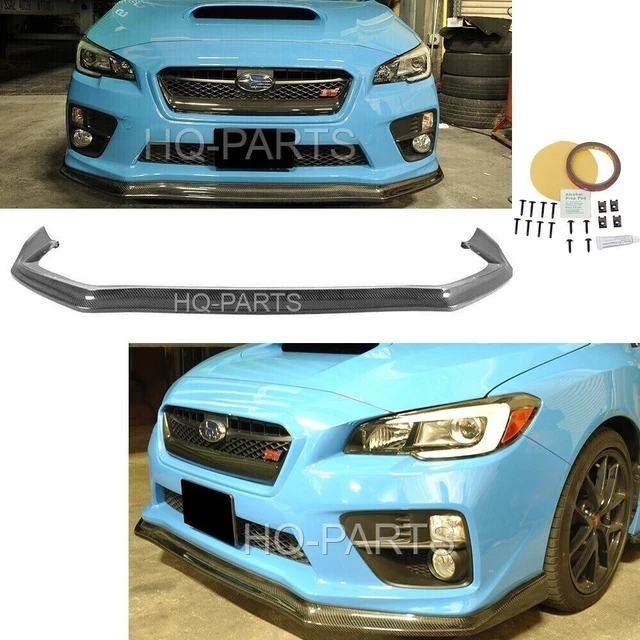 FOR 15-17 WRX STI CS Style Front Bumper Lip Chin Splitter Spoiler Real ...