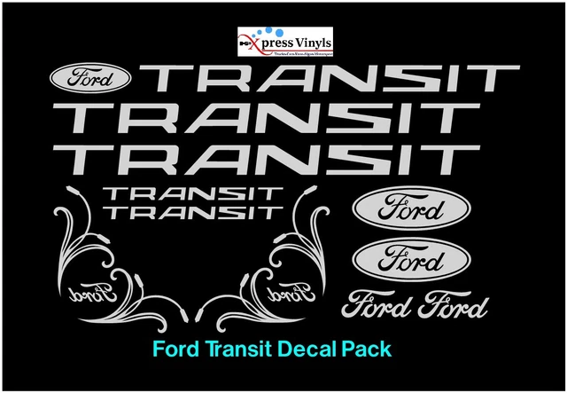 FORD TRANSIT STYLE van decals. Windows, screen and body graphics ...