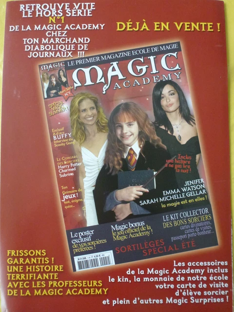 ALISSA MILANO,JENIFER,EMMA WATSON,SARAH Michelle Gellar,magic Académy ,pages pub EUR 2,00 ...