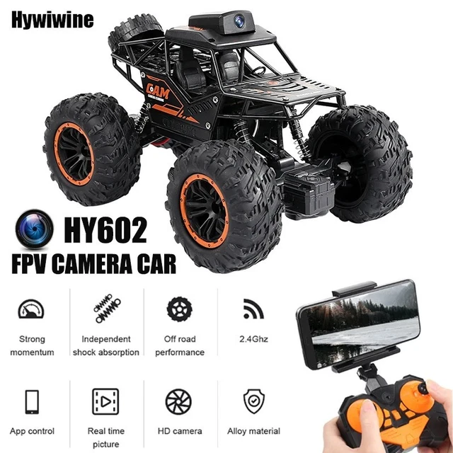 RC CAR WITH HD Camera FPV WIFI Machine on Remote Control Stunt 1:18 2 ...