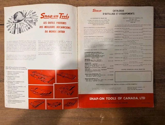 1973 VINTAGE MECHANICS Snap on Snap-on Tools Catalog Magazine Booklet ...