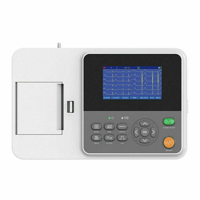 TOUCH SCREEN ECG Monitor Electrocardiograph 6 Channel ECG E6 CONTEC Nue ...