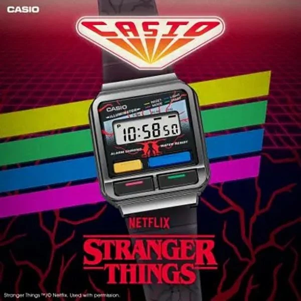 CASIO A120WEST-1A VINTAGE Stranger Things Collab Digital Resin Holiday ...