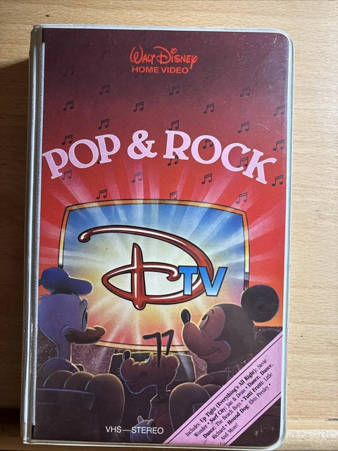POP & ROCK VHS VCR Tape Clamshell Walt Disney Cartoon £10.80 - PicClick UK
