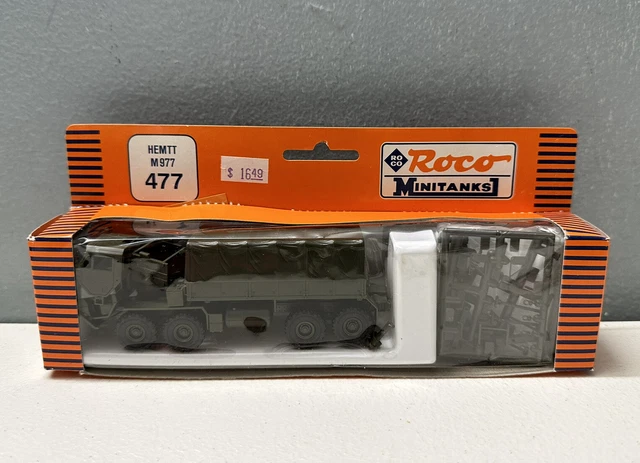 HO SCALE ROCO Minitanks Military Vehicle US Army 477 M977 HEMTT Brand ...