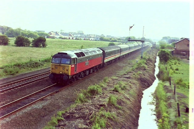 35MM RAILWAY COLOUR Negative Class 47 569 at Prestatyn 07.07.91 £1.95 ...
