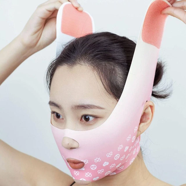 FACIAL CONTOURING MASK Lifts Chin & Cheeks Slimming Beauty Tool Hot R8 ...
