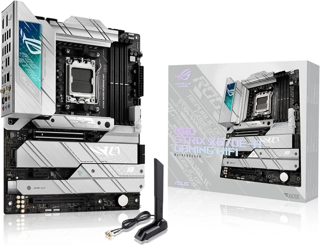 ASUS ROG STRIX X670E-A GAMING WIFI, AMD X670, AM5, ATX, 4 DDR5, HDMI ...