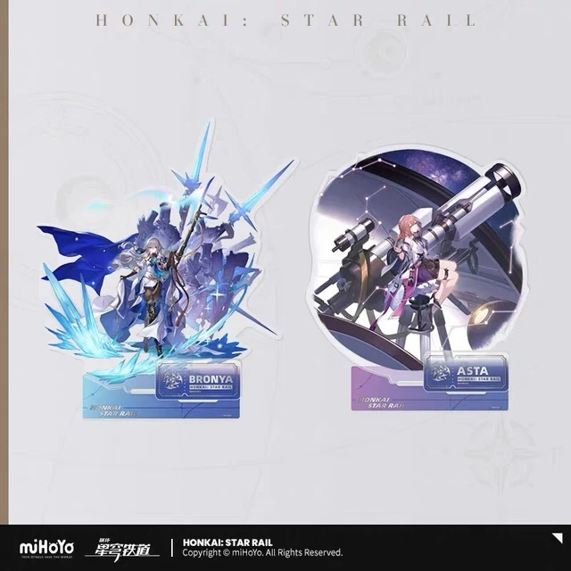 MIHOYO HONKAI STAR Rail Official Acrylic Standee Stand Bronya Asta £26. ...