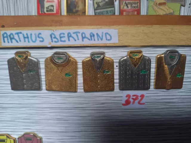 PINS CHEMISE LACOSTE x 5 / arthus bertrand EUR 50,00 - PicClick FR