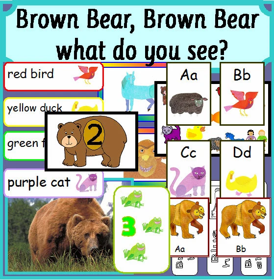 BROWN BEAR WHAT DO YOU SEE story teaching resource sack Teacher ...