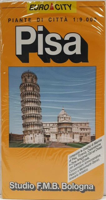 MAPPA DI PISA Cartina Pianta Citta' F.m.b. EUR 9,00 - PicClick IT