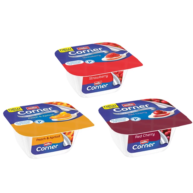 MULLER FRUIT CORNER Mixed Case Yogurts | 12x136g | Free Delivery £16.18 ...