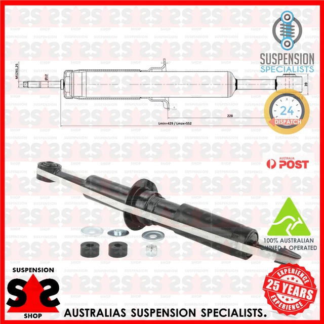 FRONT AXLE SHOCK Absorber Suit TOYOTA Hilux 2.4 D (GUN112_, GUN122 ...
