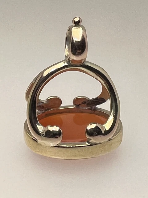 ANTIQUE VICTORIAN 18CT Watch Fob With Carnelian Intaglio Seal Initials ...