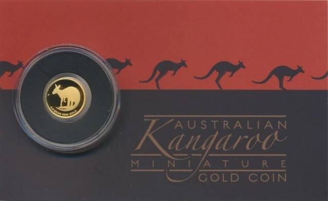 AUSTRALIA: 2021 $2 QEII Kangaroo 0.5g 999 Gold UNC Perth Mint Carded ...