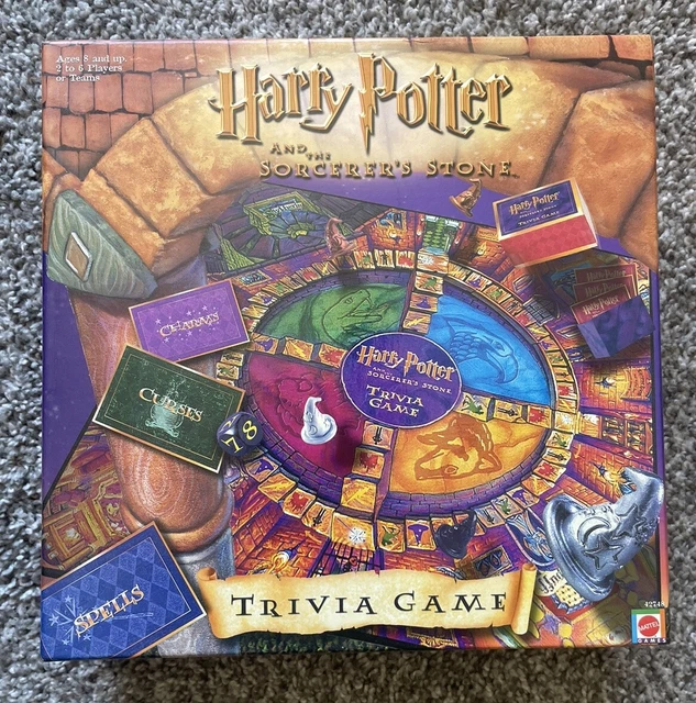 HARRY POTTER AND The Sorcerers Stone Trivia Board Game COMPLETE 2000 £ ...