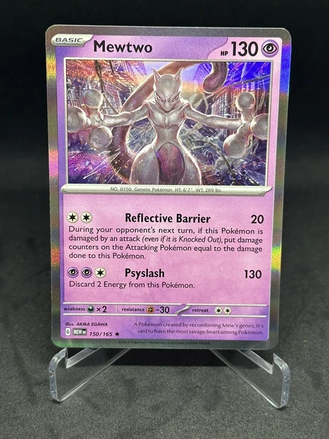 POKÉMON TCG MEWTWO Scarlet & Violet - 151 150/165 Holo Holo Rare EUR 0 ...