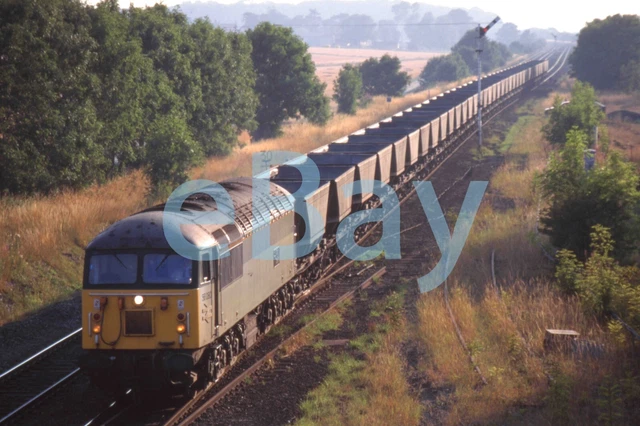 35MM RAILWAY SLIDE of Class 56 56080 @ Cocklesby Junction Copyright to ...
