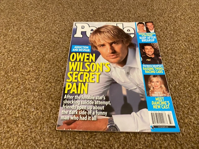 PEOPLE MAGAZINE 10/9/2007 Owen Wilson Bridget Moynahan Tom Brady Jennie ...