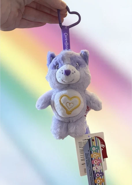 CARE BEARS COUSINS Bright Heart Raccoon Plush Soft Keyring Charm Bag ...