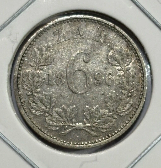 1896 SOUTH AFRICA ZAR 6 Pence 0.925 Silver Coin EUR 16,79 - PicClick FR