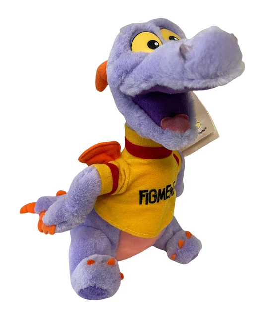 WALT DISNEY WORLD FIGMENT Plush Dragon Epcot Imagination Purple 10"-11 ...