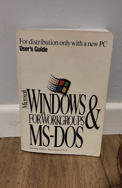 VINTAGE MICROSOFT WINDOWS For Workgroups and MS-DOS User's Guide £4.62 ...