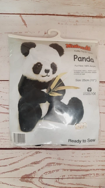 VINTAGE VERY RARE Panda Minicraft Soft Toy Making Craft Sewing Kit ...