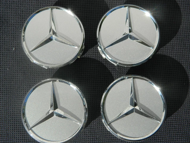 4X ORIGINAL MERCEDES Radnabenkappe Felgendeckel 2204000125 WHEEL CAPS ...