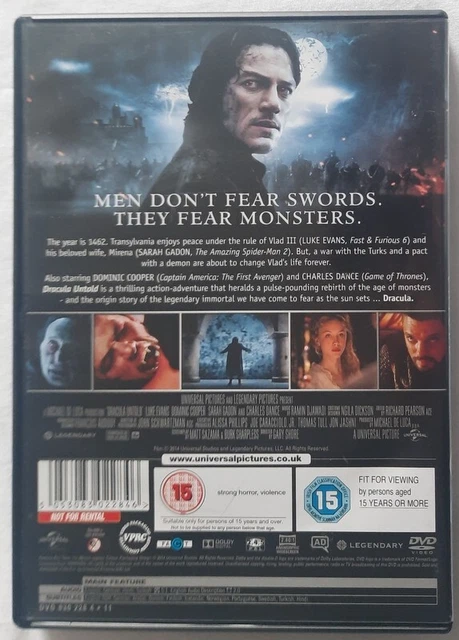 DRACULA UNTOLD - Luke Evans, Sarah Gadon, Dominic Cooper - Reg 2, 4 & 5 ...