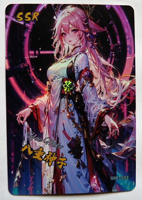 Rare Sexy Girl Manga Holo Ssr Genshin Impact Yae Miko Card £516 2592