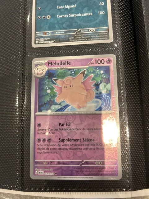 CARTE POKEMON MÉLODELFE 36/165 Reverse 151 FR Écarlate et violet EUR 1,00 - PicClick FR