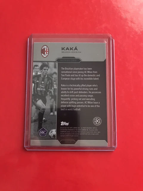 TOPPS THE LOST Rookie Carte Ucl Set Ricardo Kaka Milan RC Rookie Card ...