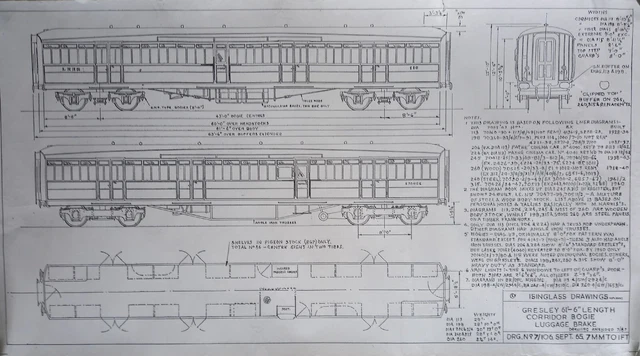 FULL SCALE REPRODUCTION O Gauge Schematic Technical Drawing Diagram ...