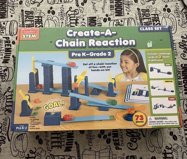 LAKESHORE CREATE-A-CHAIN REACTION STEM Master Class Set PP566 Prek ...