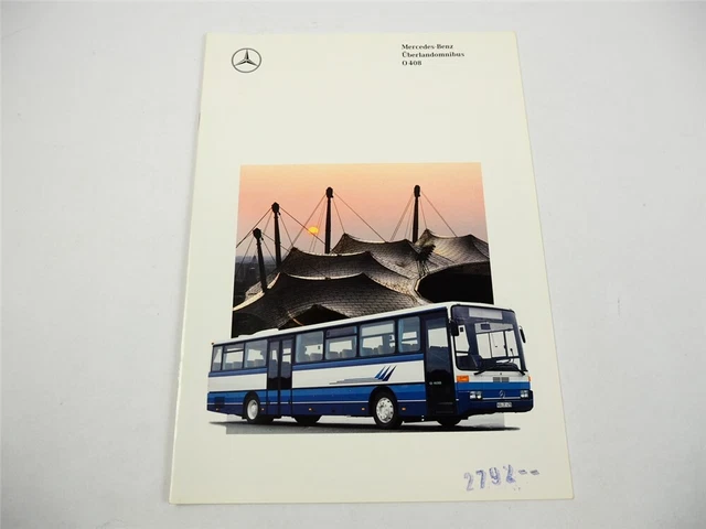 MERCEDES BENZ O408 bus intercity bus brochure 1991 £14.36 - PicClick UK