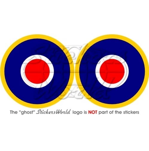 RAF LUFTWAFFE ROYAL AIRFORCE Type C1 Roundel Sticker Aufkleber 75mmx2 ...