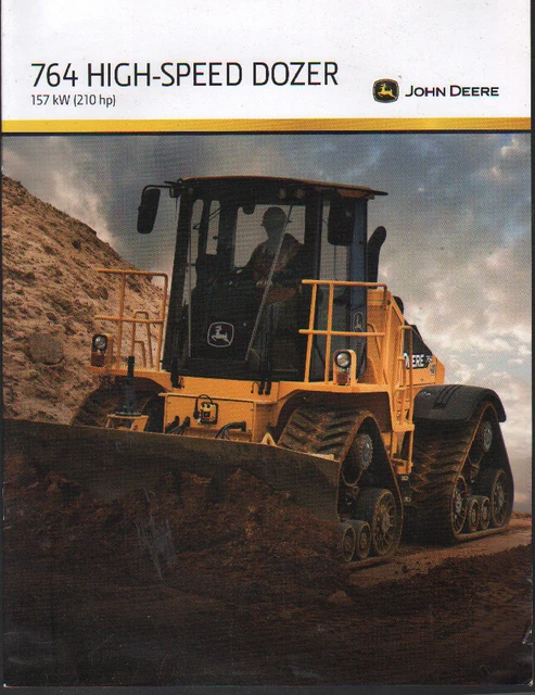 JOHN DEERE &764& 210hp High-Speed Rubber Tracked Dozer Brochure Leaflet ...