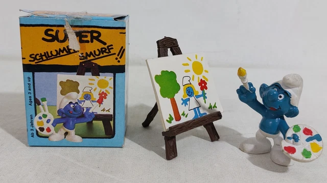 76196 PUFFI SCHLEICH n. 4.0239 - Puffo Pittore - Boxato EUR 80,00 ...