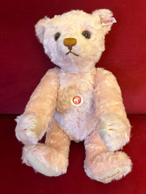 STEIFF BÄR, TEDDY Rosé, Limitierte Auflage, Mohair, EAN 655845,aus dem ...
