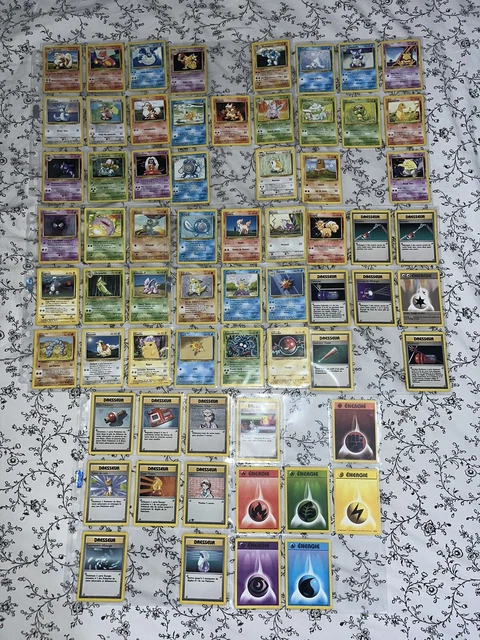 LOT DE 65 Cartes pokémon Wizard Set de Base communes & peu communes EUR ...