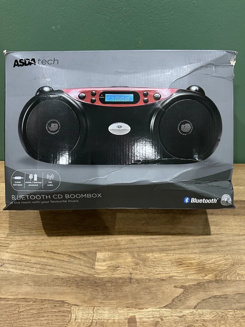 ASDA TECH BLUETOOTH CD Boombox e Radio FM DANNEGGIATI EUR 17,42 ...