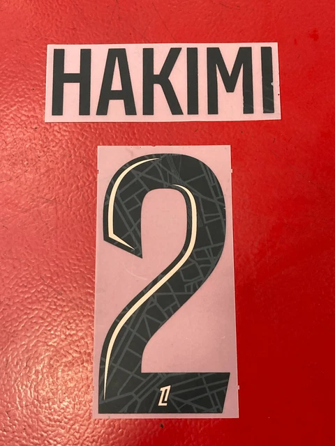KIT FLOCAGE OFFICIEL Hakimi Psg Third Ligue 1 2024/2025 EUR 20,00 ...