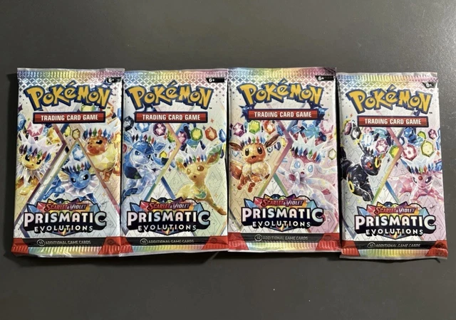 POKÉMON TCG PRISMATIC Evolutions Booster Pack 4x Sealed New £37.08 ...