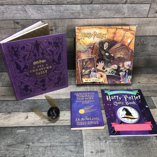 HARRY POTTER GIFT Set 260pc Magic Decoder Puzzle Mattel Plus 3 Book ...