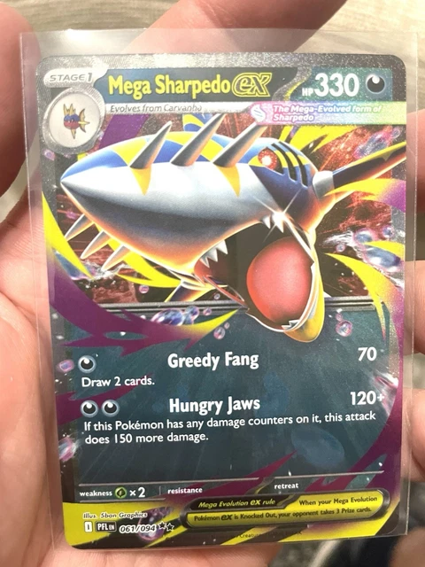 MEGA SHARPEDO EX 061/094 Me02: Phantasmal Flames Holo £1.82 - PicClick UK