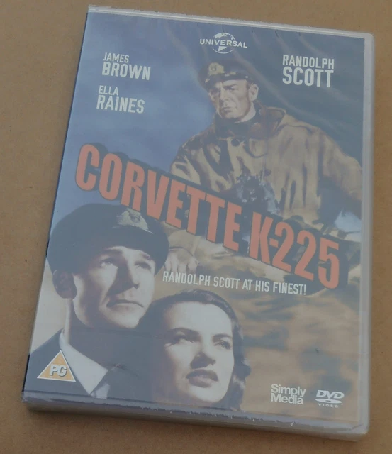 CORVETTE K-225 (JAMES Brown, Randolph Scott 1943 Film Unopened DVD Ex £ ...